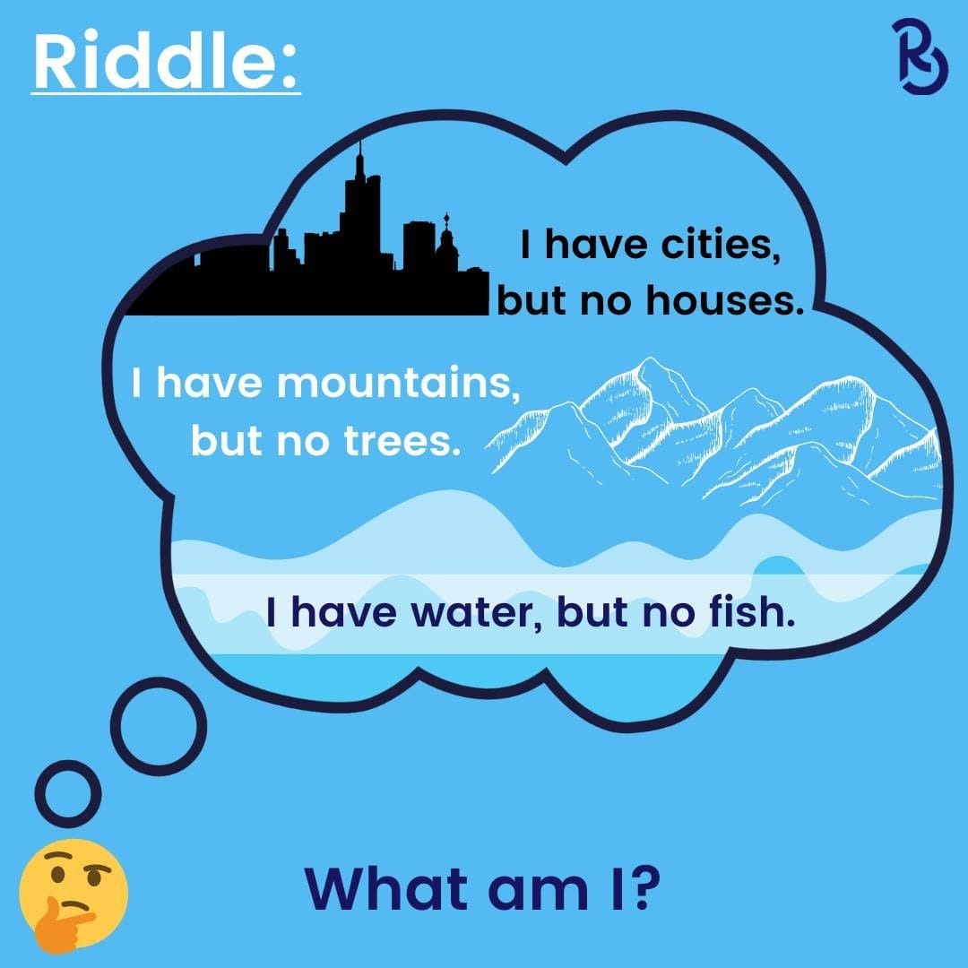 I Have Cities But No Houses Riddle Answer Explained - Learn, Read ...