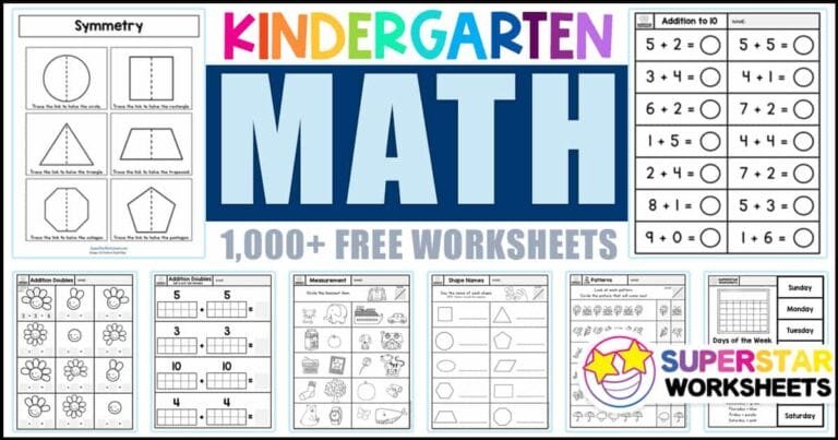 Kindergarten Math Worksheets | Building Early Skills Through Fun ...